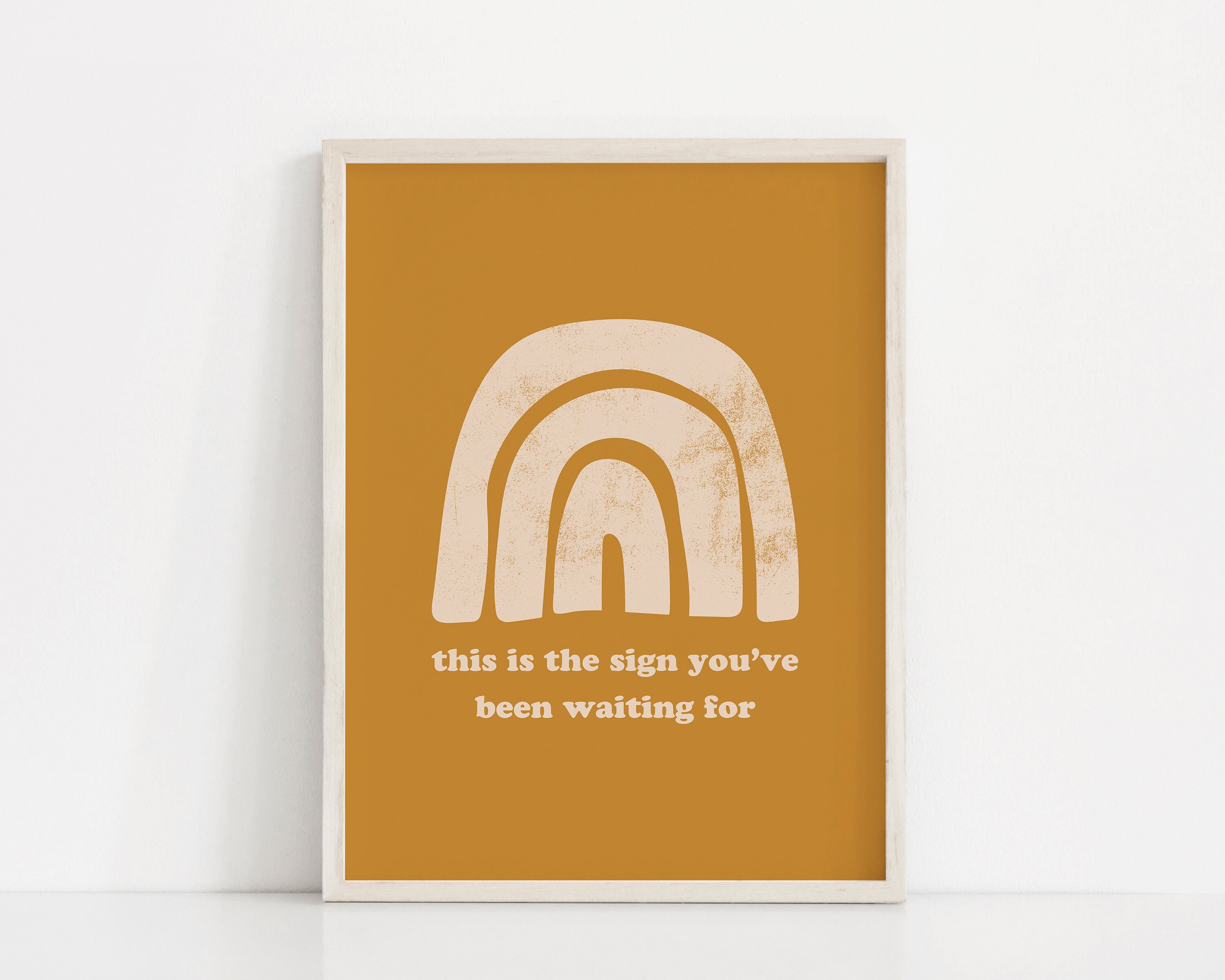 The Sign Quote Art Print | This is the Sign Typographic Poster ...