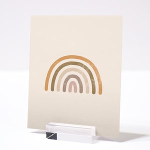 Boho Rainbow Art Print | Minimalist Rainbow Poster | Nursery Printable ...