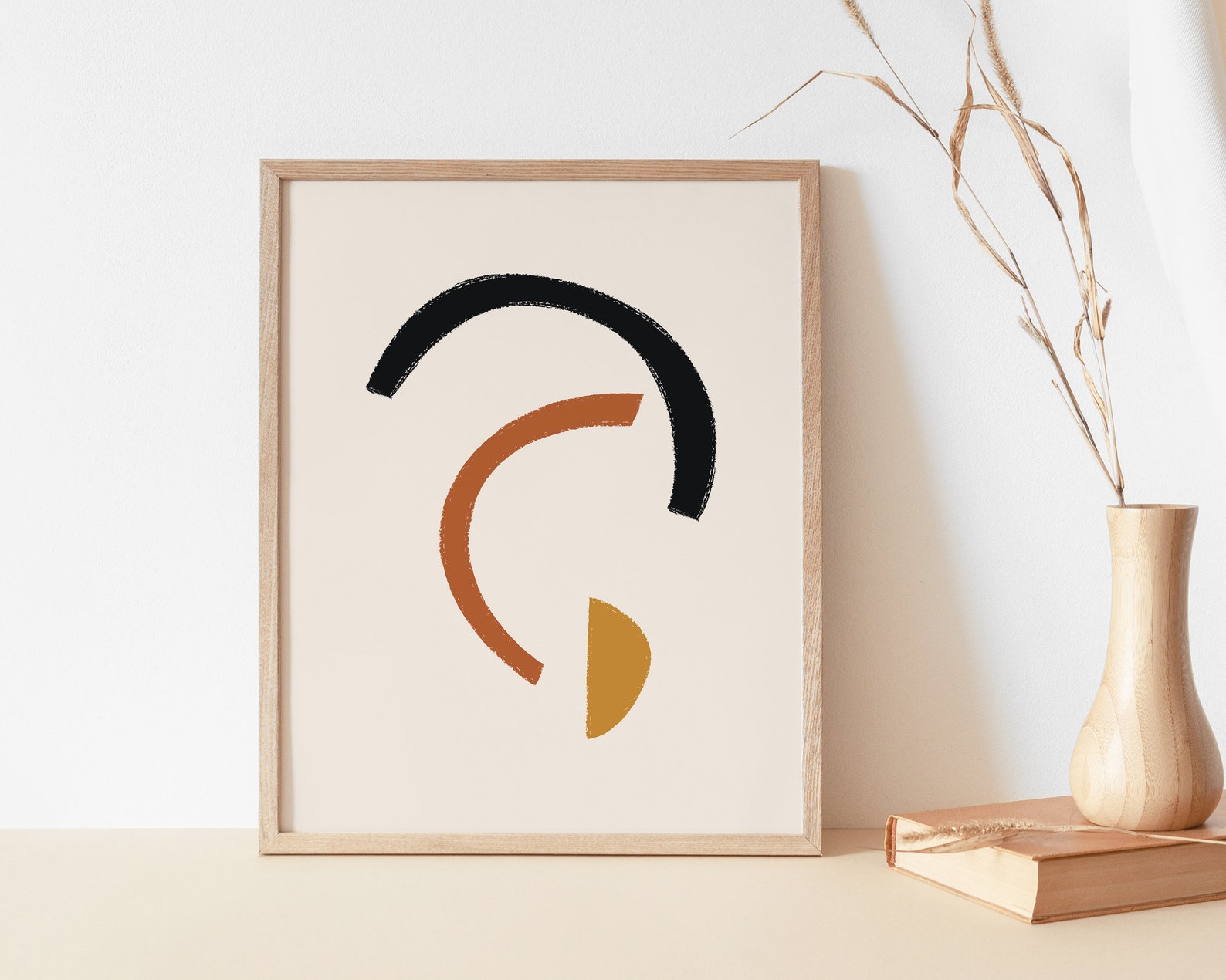 Minimal Shapes Art Print Abstract Shape Wall Print - Etsy
