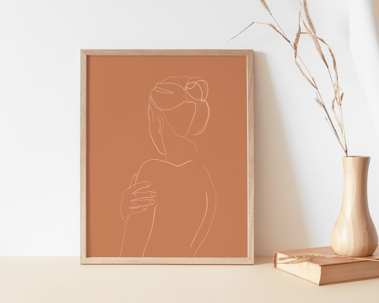 Fine Line Female Art Print | Simple Line Artwork | Woman Illustration ...
