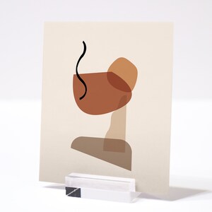 Warm Color Art Set of 3 Prints | Geometric Shapes Gallery Wall Bundle ...