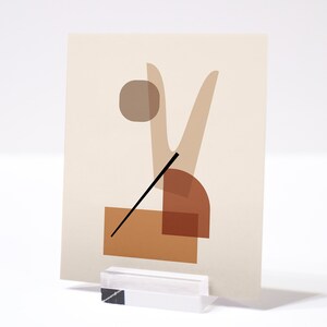 Warm Color Art Set of 3 Prints | Geometric Shapes Gallery Wall Bundle ...