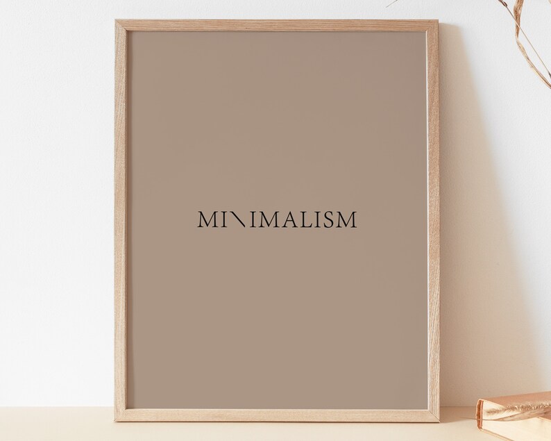 Minimalist Art Set of 5 Prints | Minimalism Quote Poster | Neutral ...