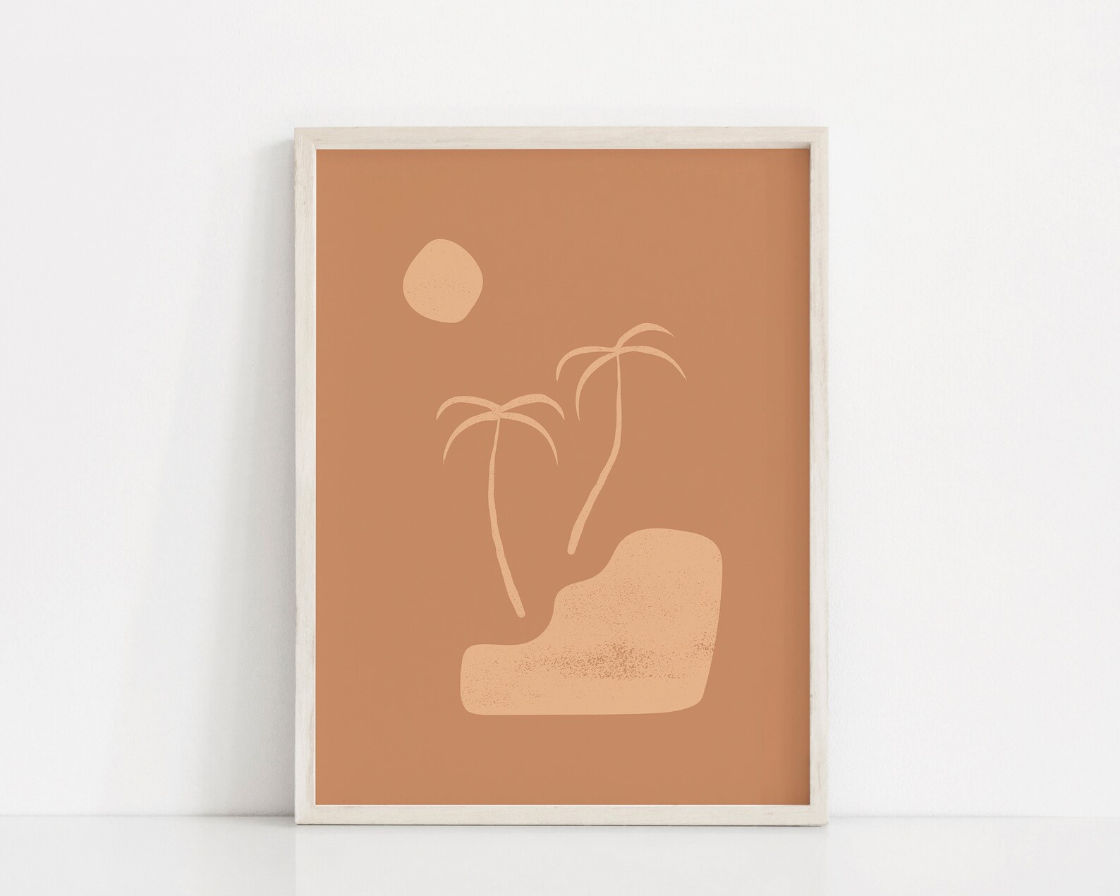 Boho Palms Art Print Minimalist Beach Palm Trees Print | Etsy