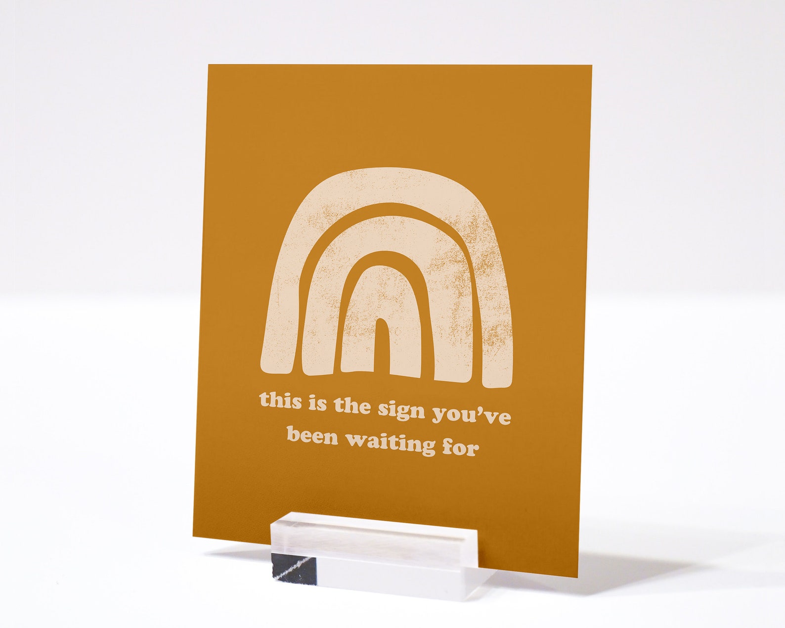 The Sign Quote Art Print This is the Sign Typographic Poster - Etsy