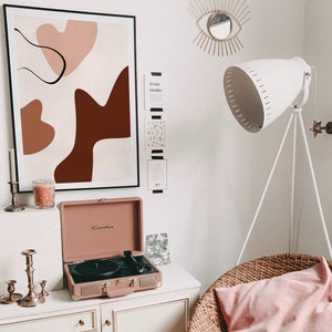 Neutral Shapes Art Print Contemporary Abstract Art Poster Printable ...