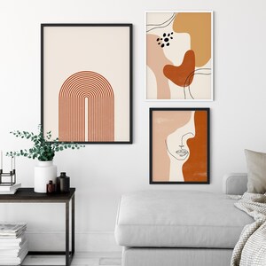 Terra Color Art Set of 3 Prints Earth Tone Poster Bundle Printable ...