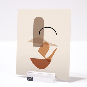 Warm Color Art Set of 3 Prints | Geometric Shapes Gallery Wall Bundle ...