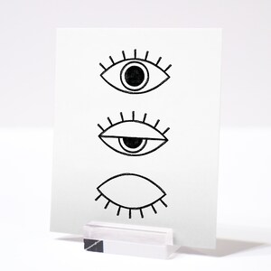 Line Drawing Eye Art Print | Minimal Line Art Eye Poster | Minimalist ...