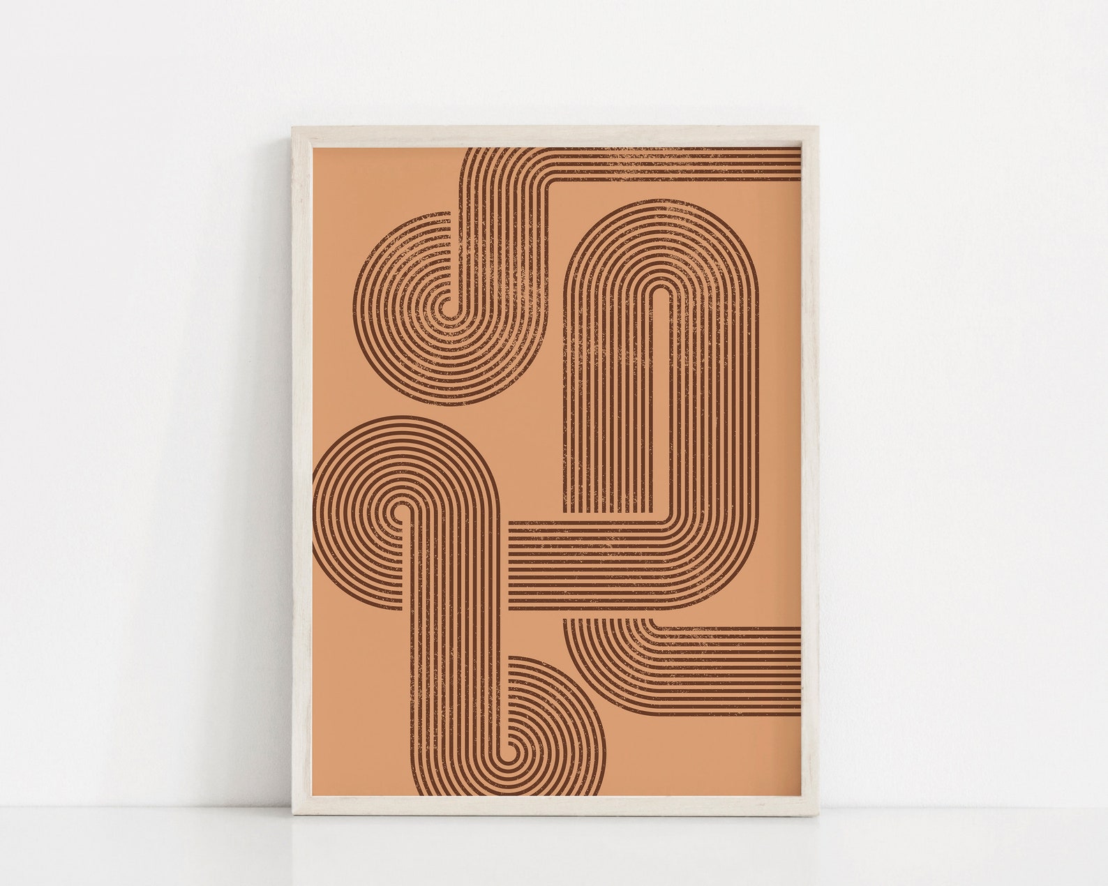 Retro Lines Art Print 70s Line Pattern Wall Art 1970s - Etsy