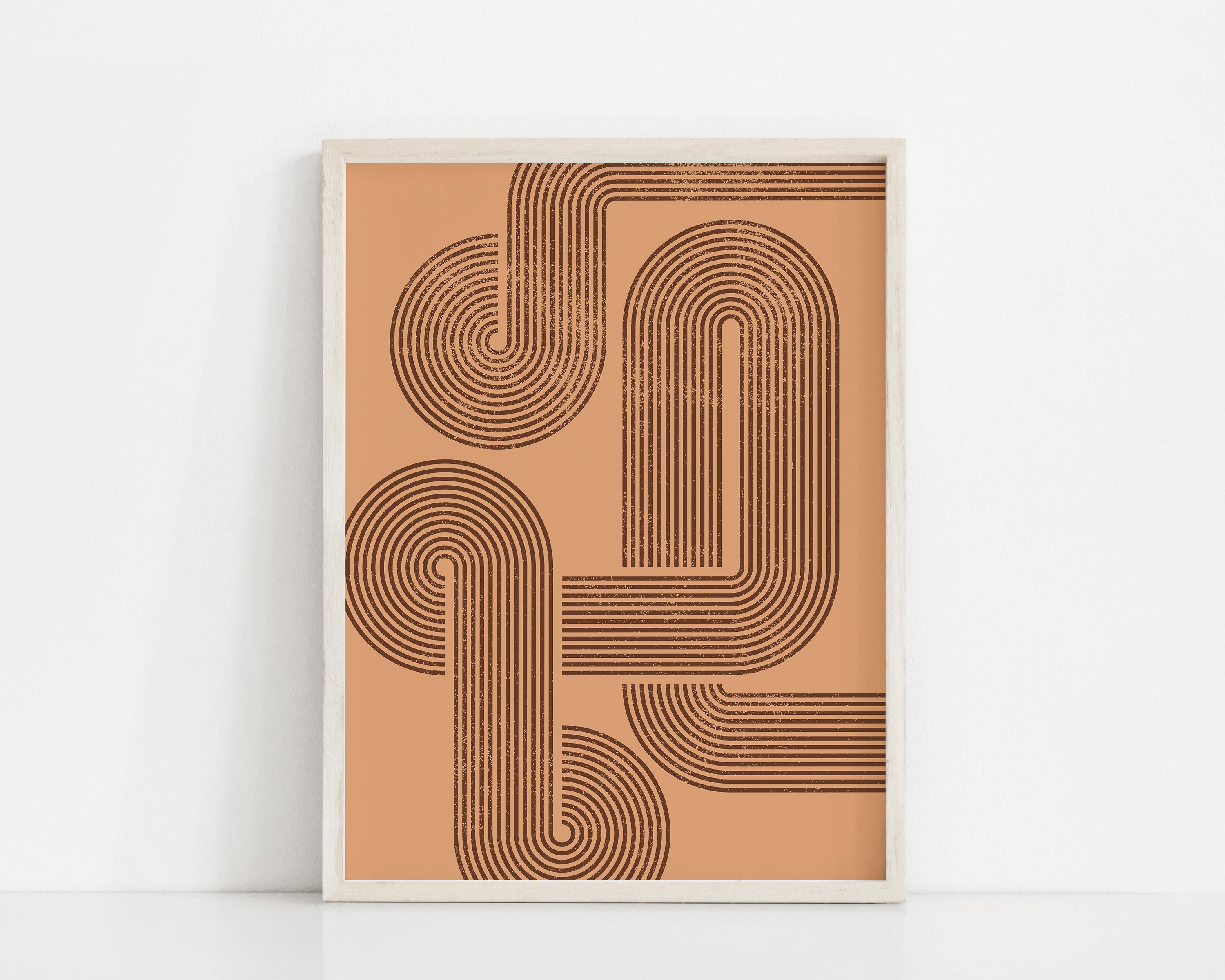 Retro Lines Art Print 70s Line Pattern Wall Art 1970s - Etsy