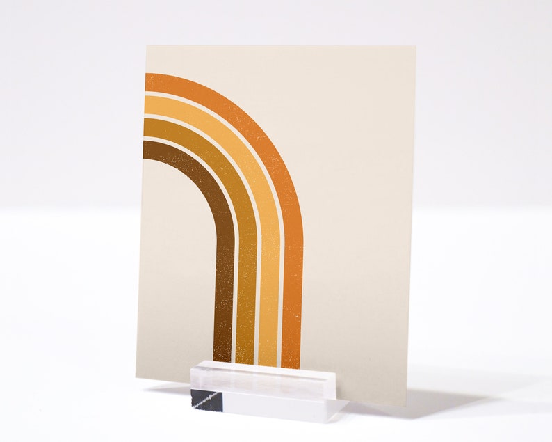 70s Rainbow Art Print Abstract Rainbow poster jaren 1970 | Etsy