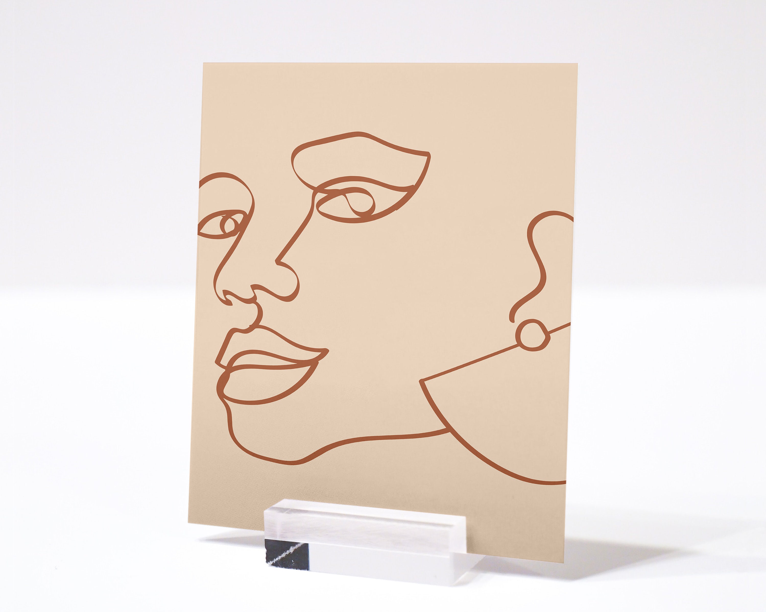 Boho Line Woman Art Print Line Drawing Face Poster Woman - Etsy