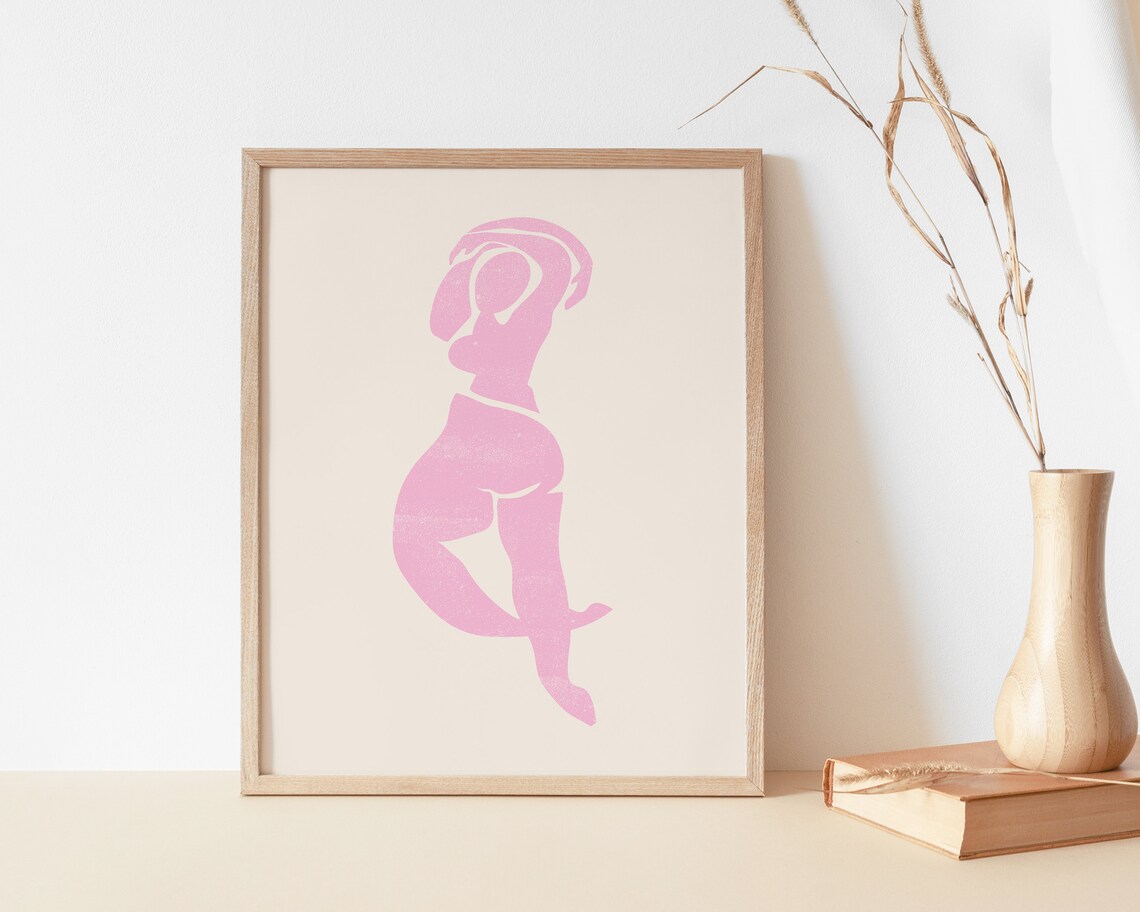 Human Form Art Print Abstract Dancer Wall Art Minimalist | Etsy