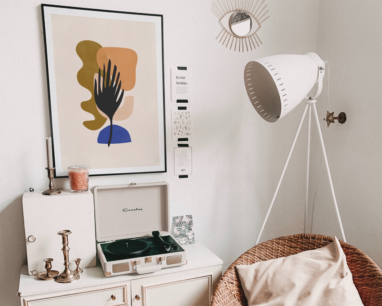 Minimalist Shapes Art Print Simple Color Blocking Poster | Etsy