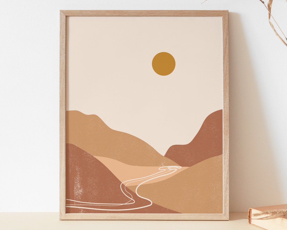 Warm Tone Travel Art Set of 5 Prints Wanderlust Quote Poster | Etsy