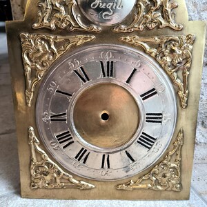 Beautiful, Vintage, French, Brass, Long Case, Clock Face. Circa 1960's ...