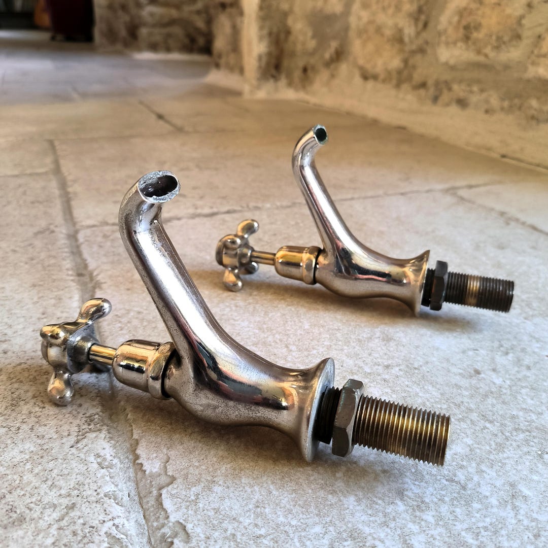 Gorgeous Pair of Antique, French, Art Deco, Solid Bronze Faucets With ...
