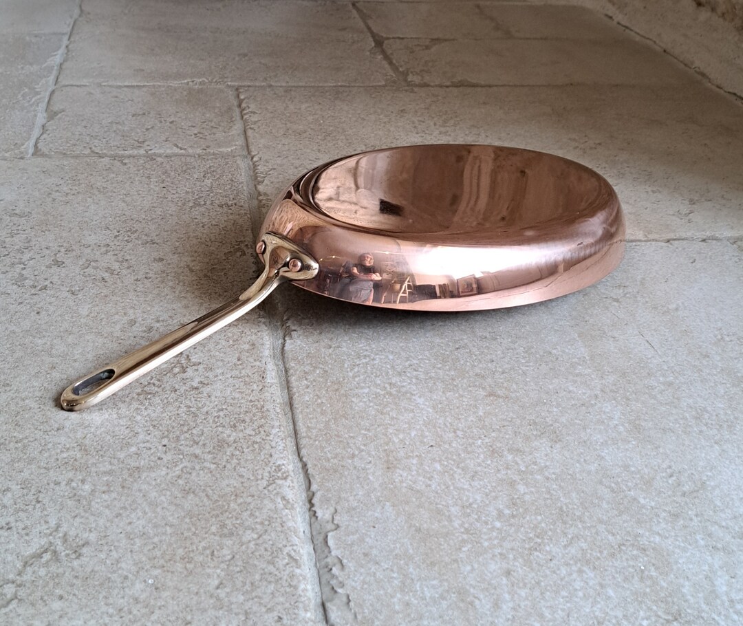 Beautiful, Large, Vintage, French, Copper Oval Fish Pan / Sauté Frying ...