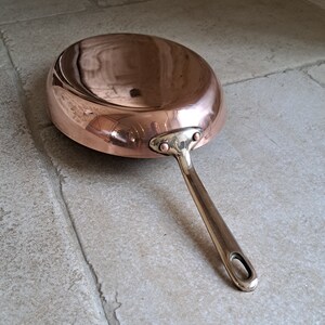 Beautiful, Large, Vintage, French, Copper Oval Fish Pan / Sauté Frying ...