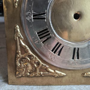Beautiful, Vintage, French, Brass, Long Case, Clock Face. Circa 1960's ...