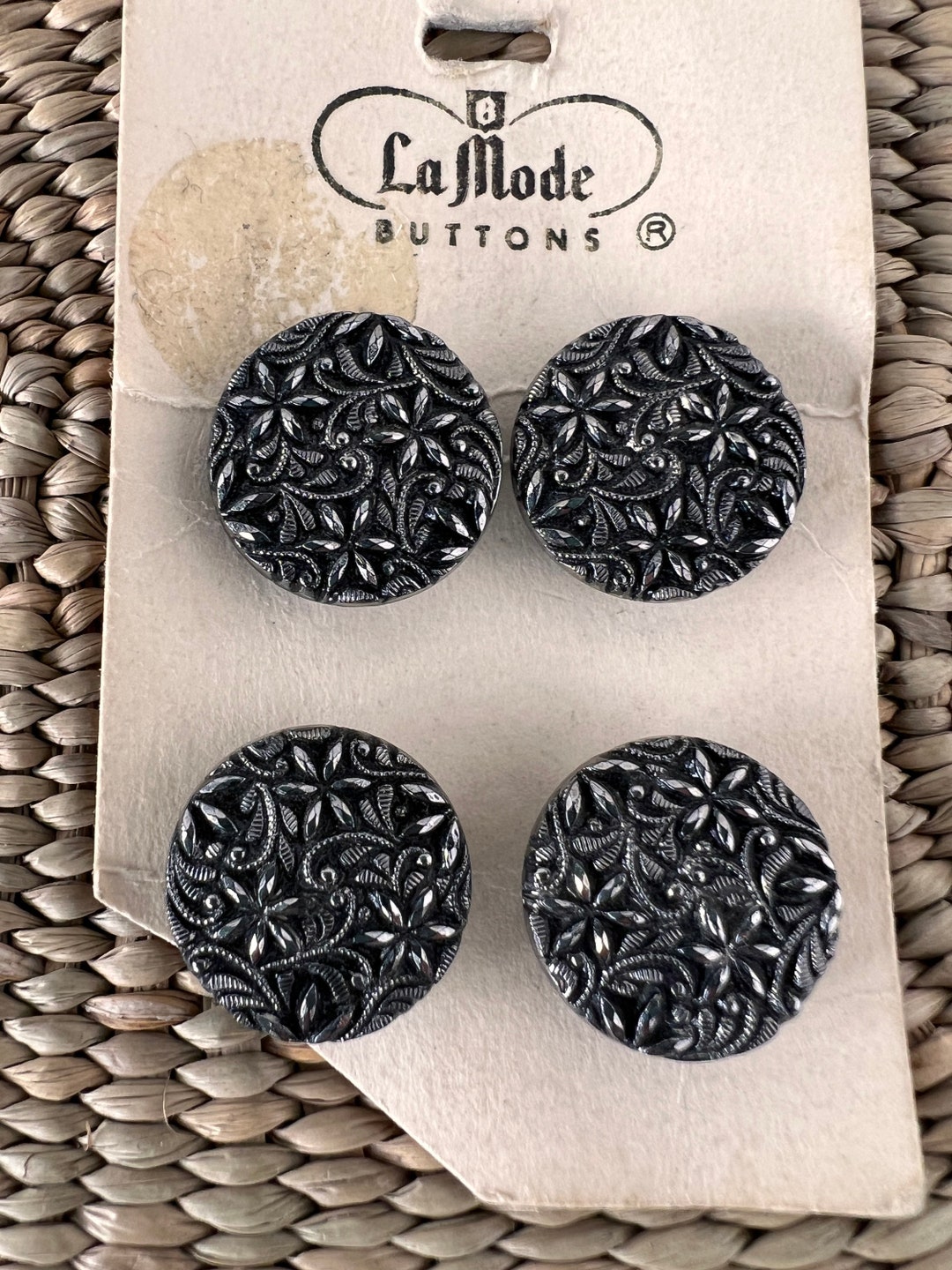 Vintage La Mode Silver Filigree Buttons - Etsy