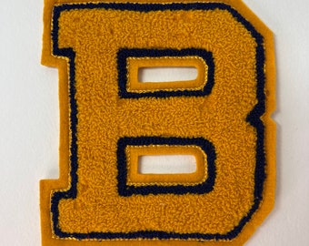 M Letterman Patch - Etsy