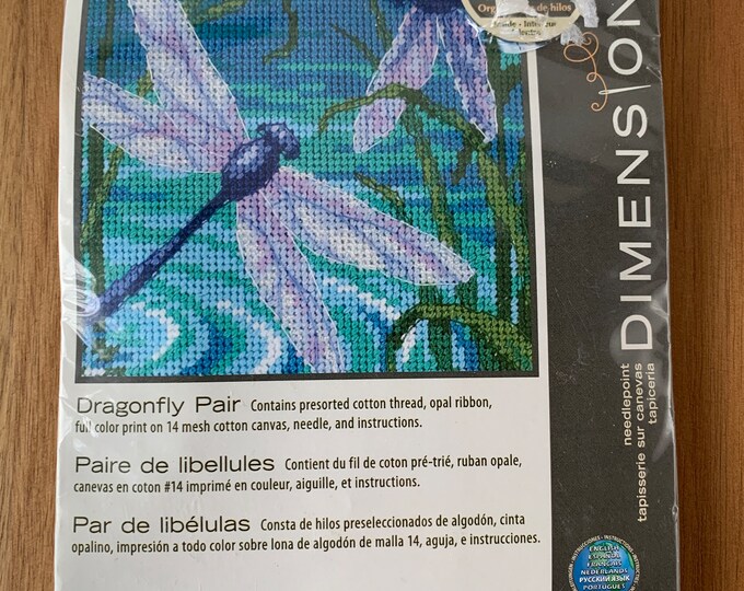 Dimensions Needlepoint Art Kit Dragonfly Pair Design - Etsy