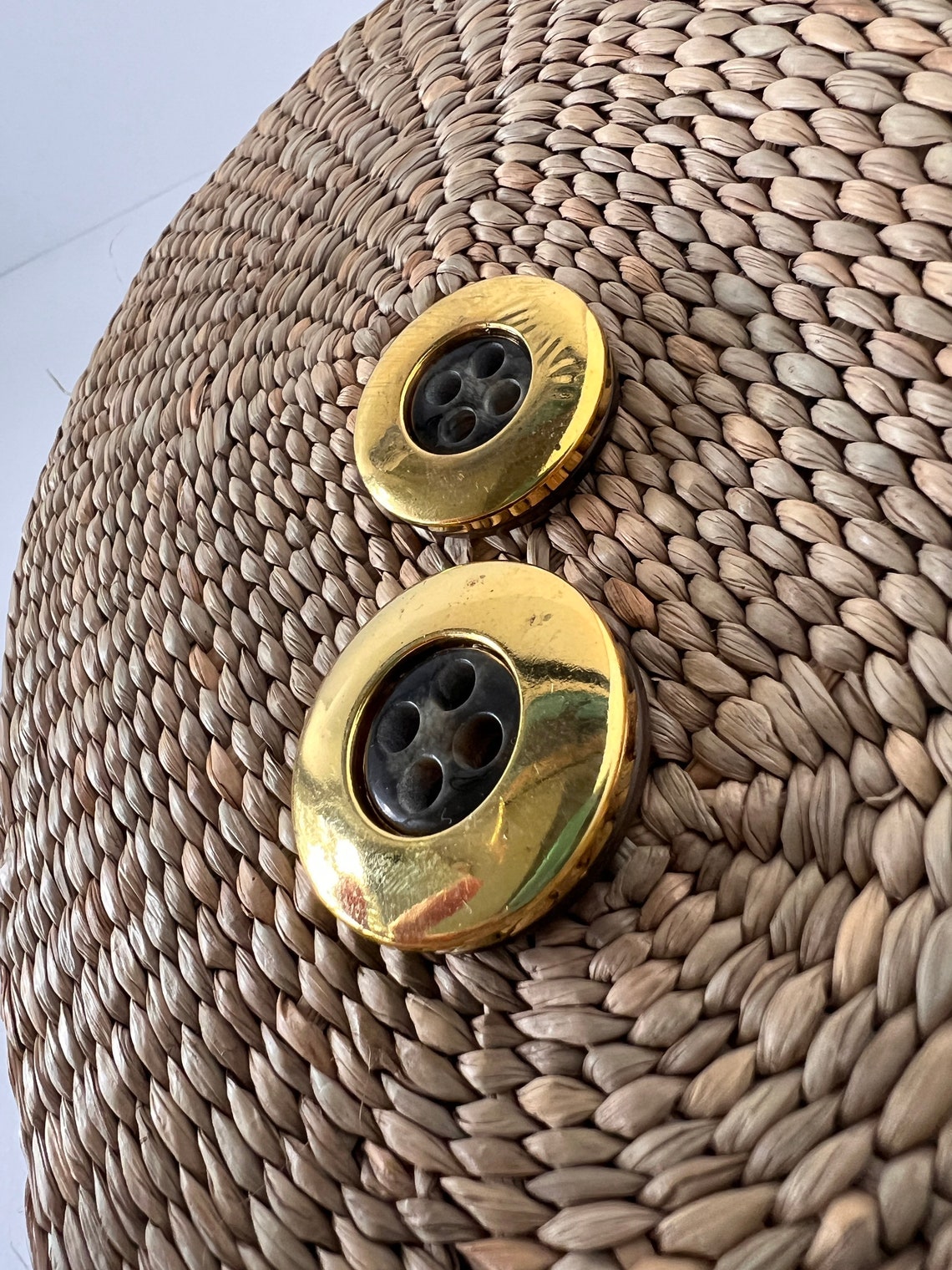 Vintage Tortoise Shell Gold Back Buttons - Etsy