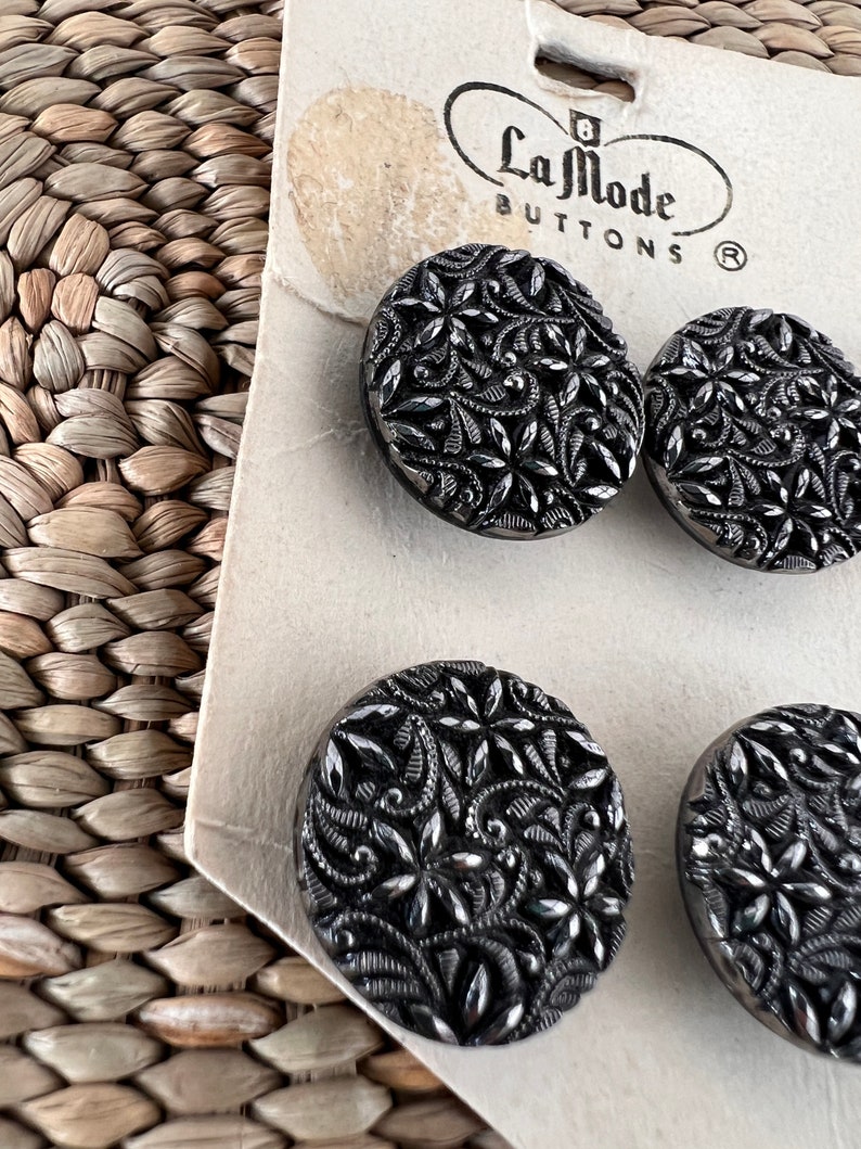Vintage La Mode Silver Filigree Buttons - Etsy