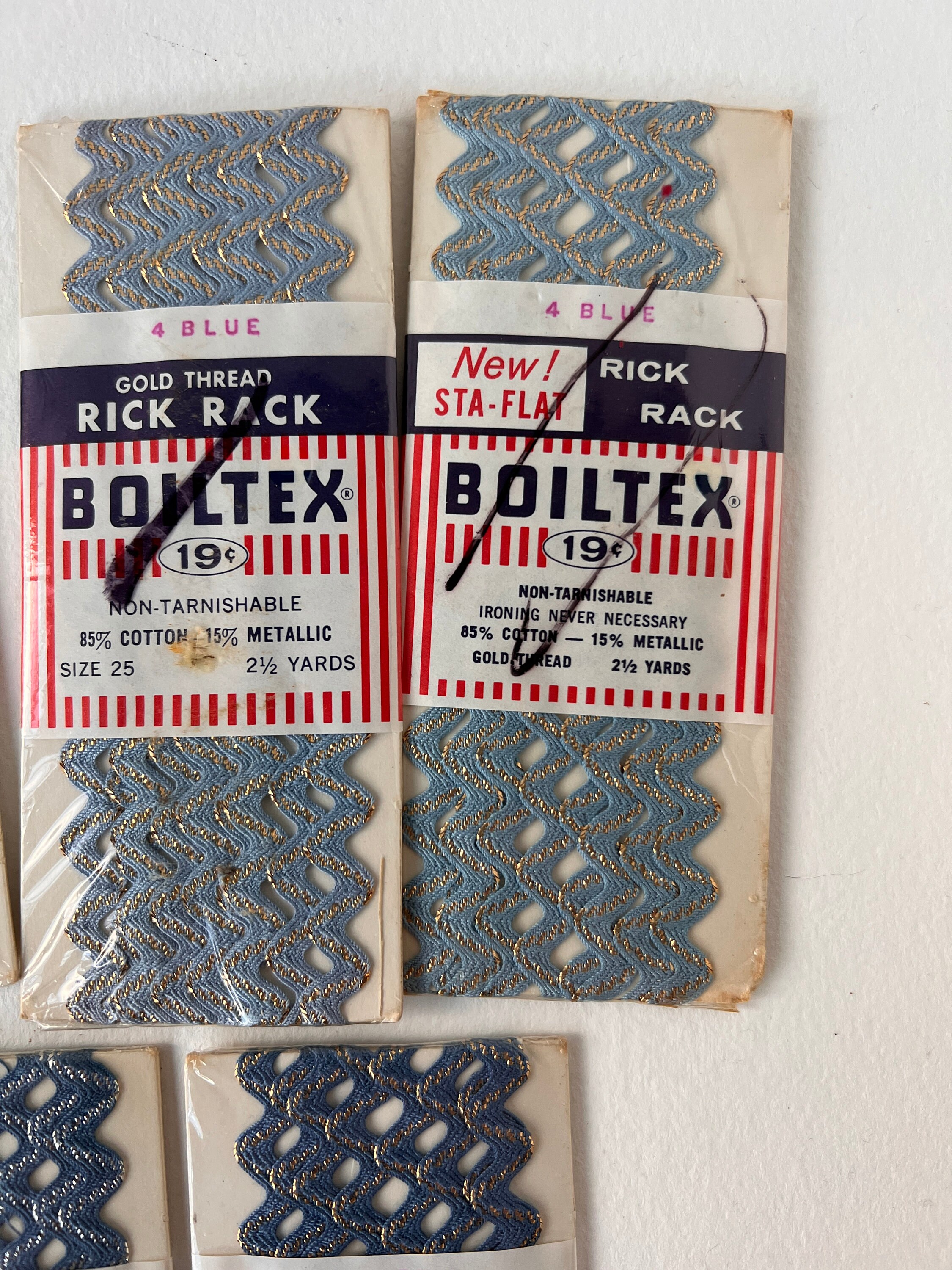 Vintage Rick Rack With Metallic Accent Thread - Etsy