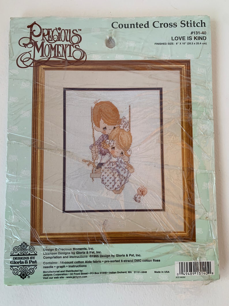 Vintage Precious Moments Counted Cross Stitch Kit - Etsy