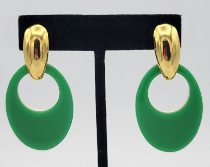 Vintage 1980s Gold Tone & Green/white Plastic Reversible Door Knocker ...