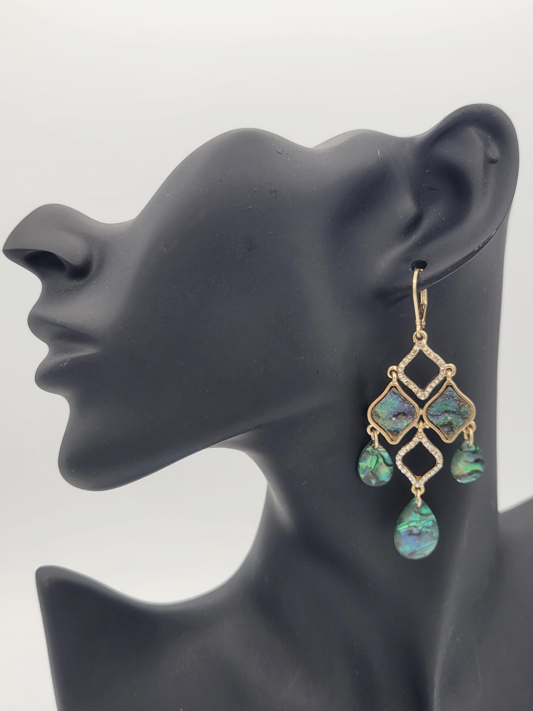 NEW Lonna & Lilly Gold Tone Openwork Chandelier Dangle Earrings With ...