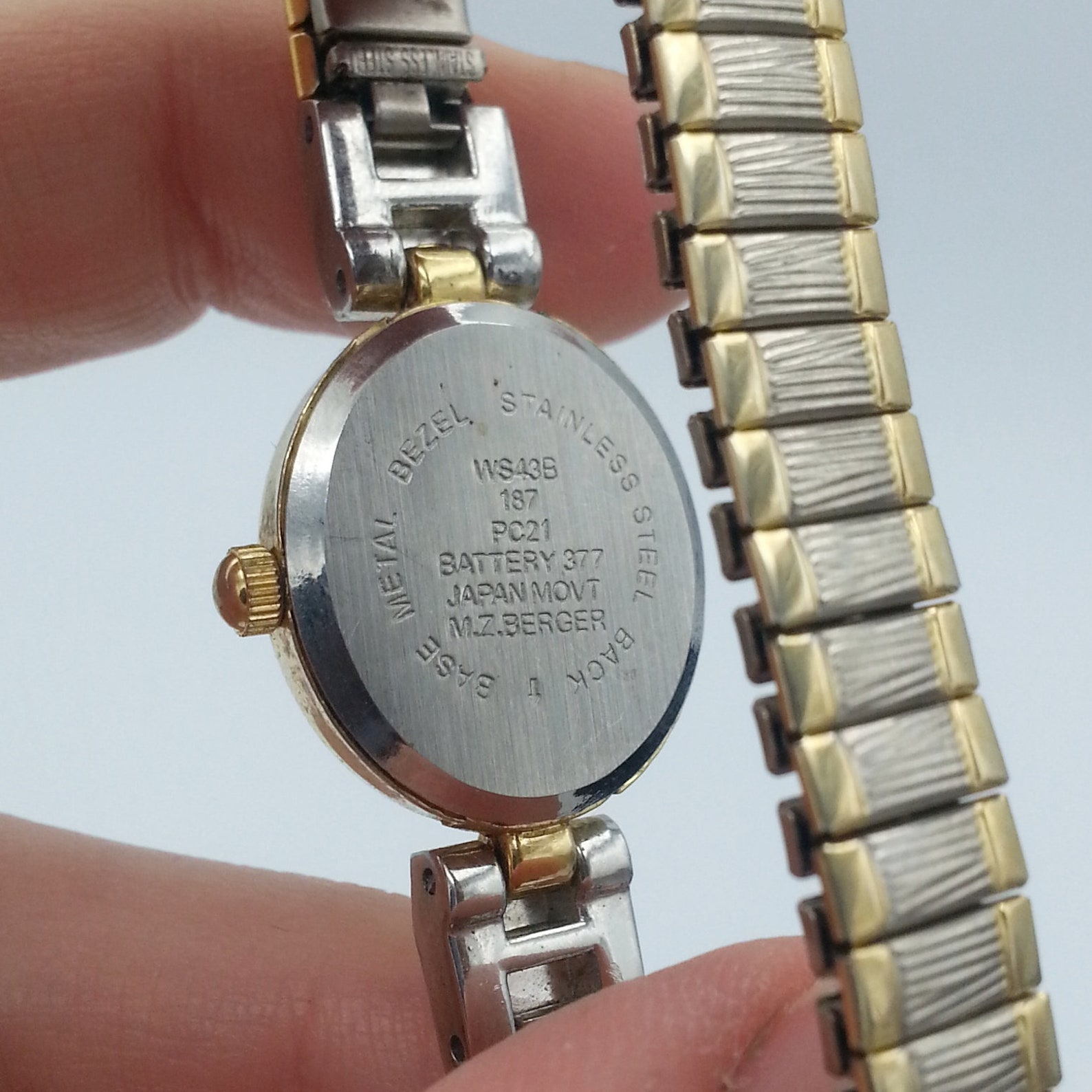 M.Z. Berger Two Tone Ladies Wrist Watch With Flex Band and | Etsy