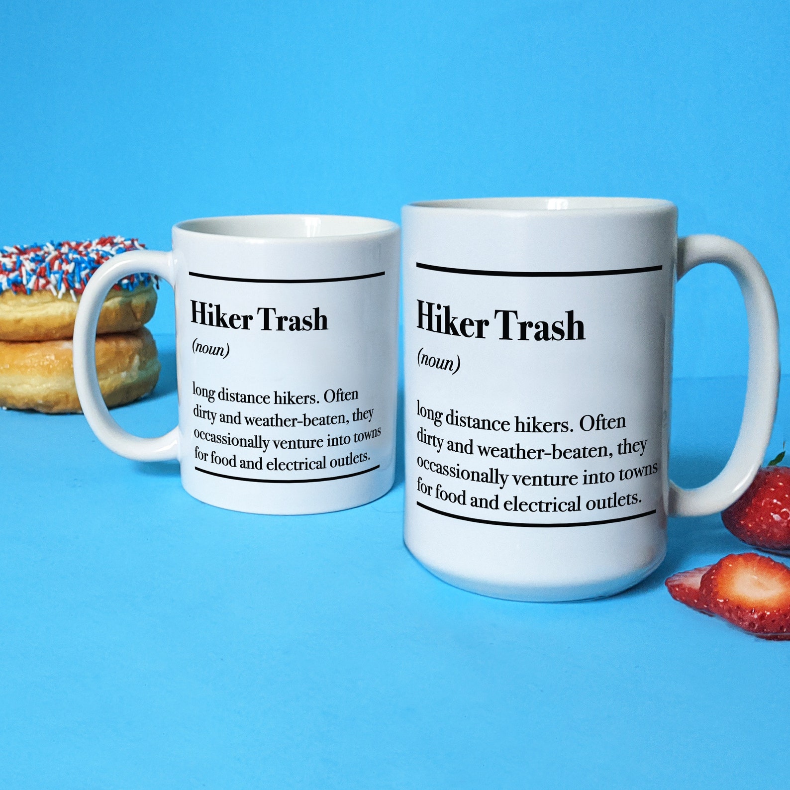 Sarcastic Hiker Trash Ceramic Mug for Long Distance Hikers - Etsy