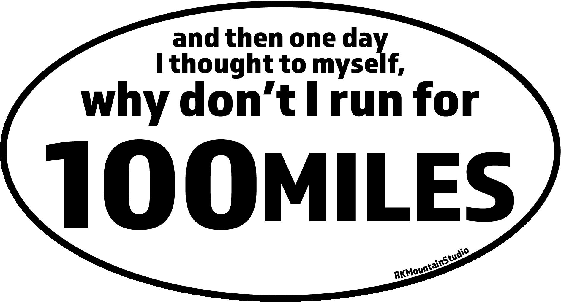 Ultra Marathon Sticker for 100 Miler - Etsy