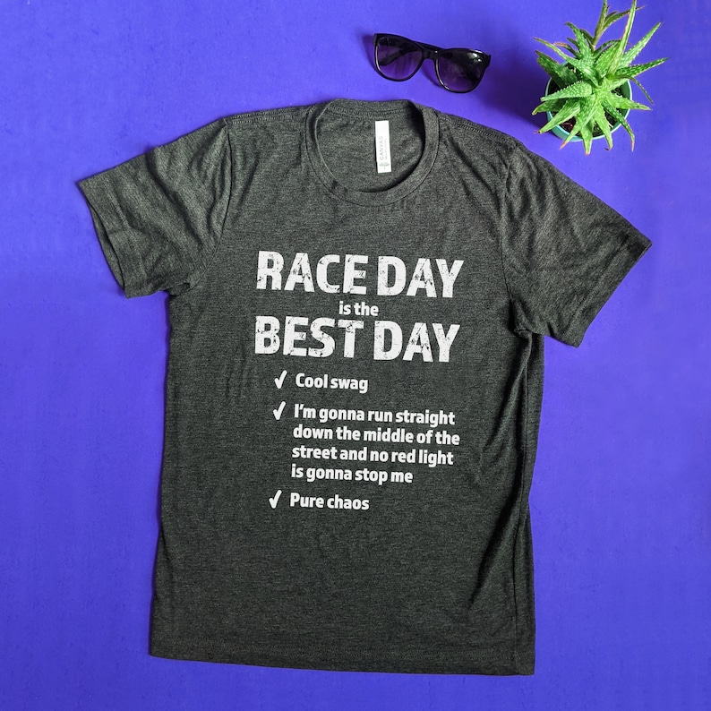Race Day Running T-shirt for Men or Women - Etsy