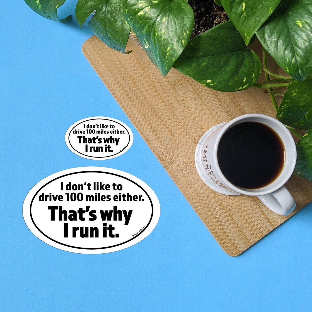 100 Mile Ultramarathon Sticker for Car or Computer - Etsy
