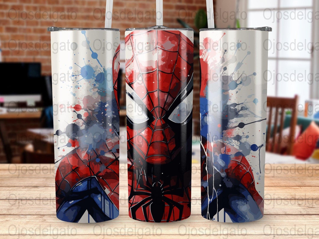 Super Hero Paint Splash 20oz Sublimation Tumbler Designs Tapered and ...