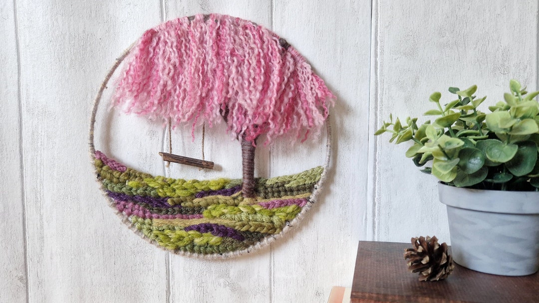 Weeping Cherry Tree Tapestry Weaving for Enchanting Wall - Etsy
