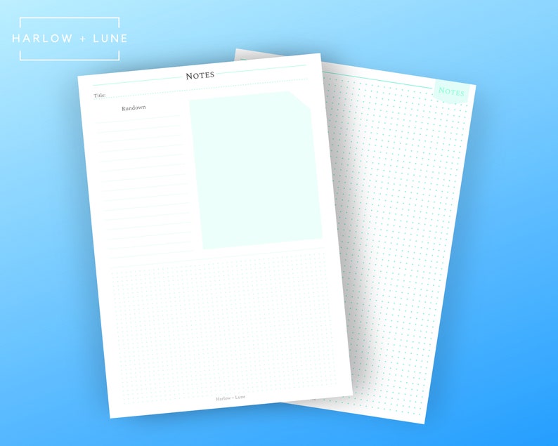 Cornell Notes Page, Note Taking Printable, Notes Paper, Notes Page, 3 ...