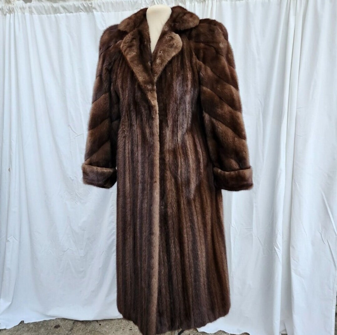 Vintage Pastel Full Length Mink Coat - Etsy