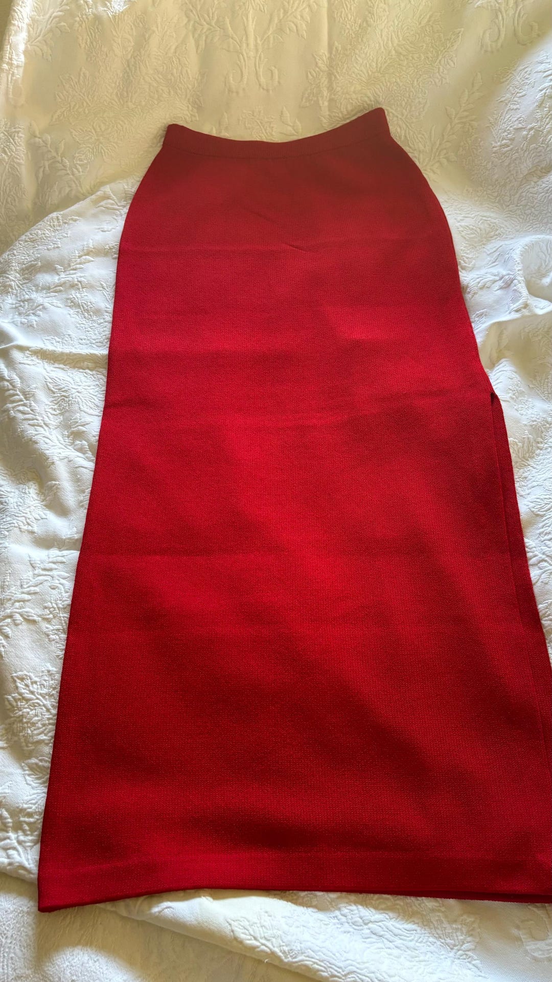St. John True Red Skirt - Etsy