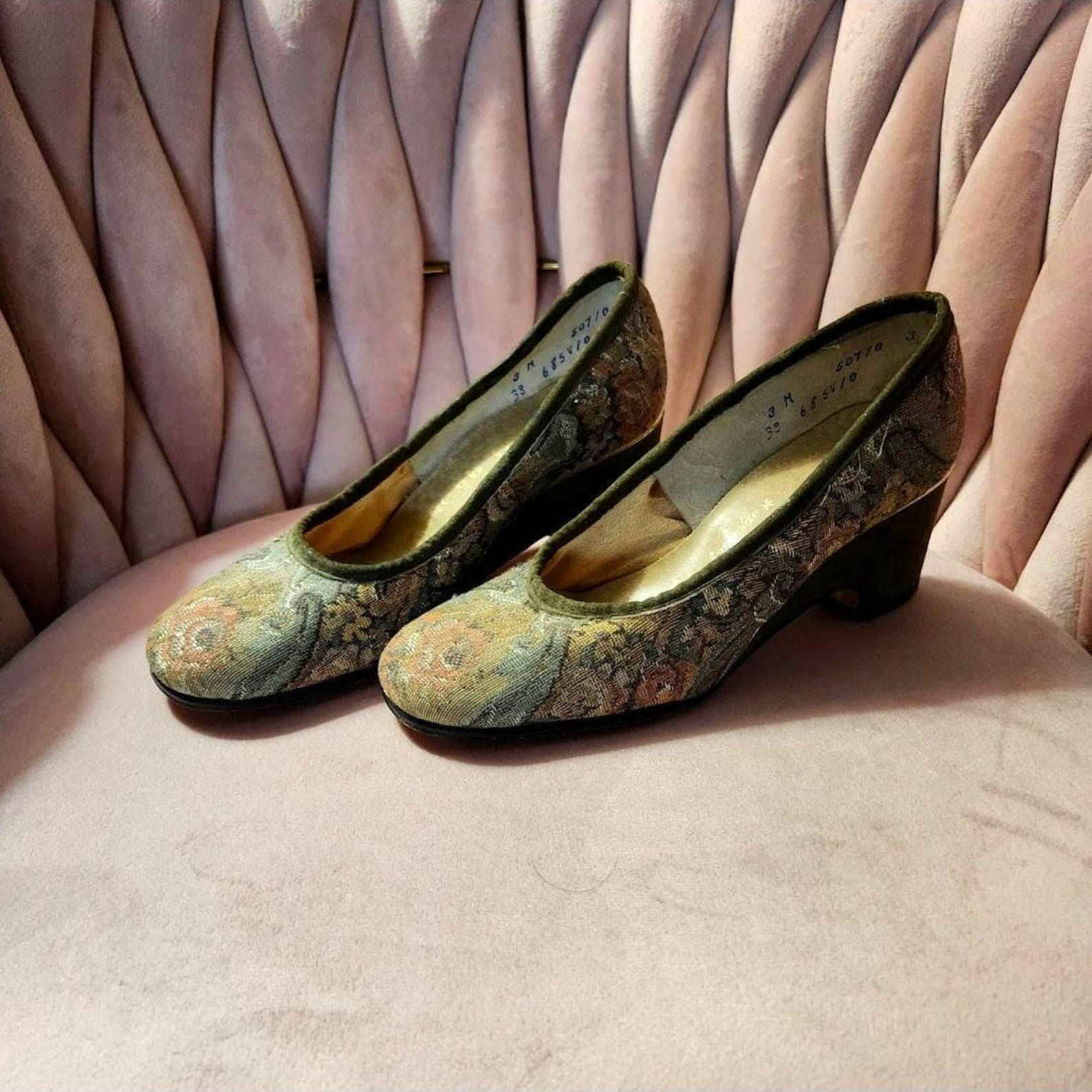 Vintage Joseph Larose Tapestry Shoes - Etsy