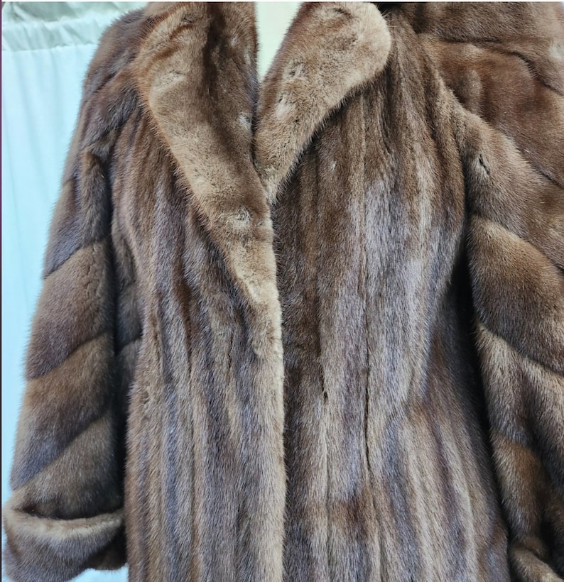 Vintage Pastel Full Length Mink Coat - Etsy