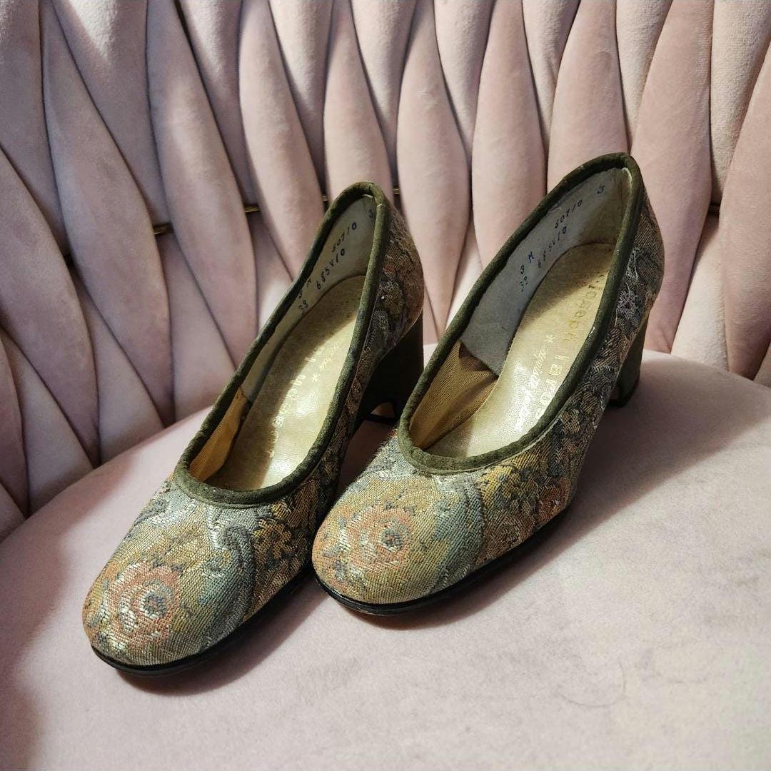 Vintage Joseph Larose Tapestry Shoes - Etsy
