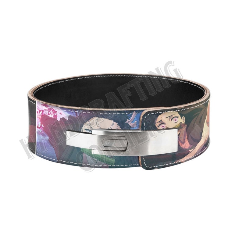 Nezuko Demon Slayer Leather Powerlifting Belt | 10mm, 4" Wide - Etsy