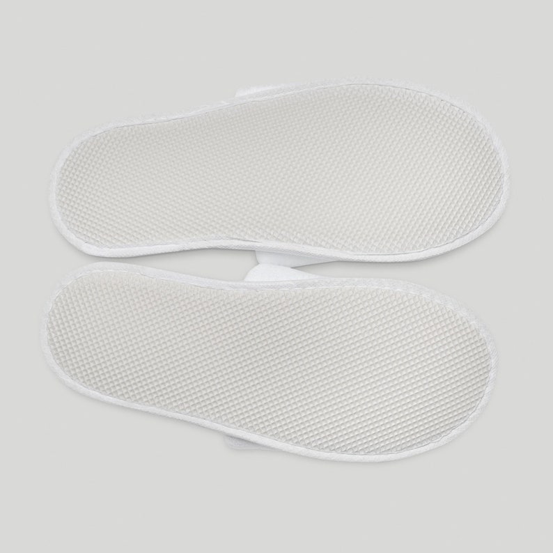 6 Pack White Waffle Open Toe Adult Slippers Luxury Salon SPA Massage ...