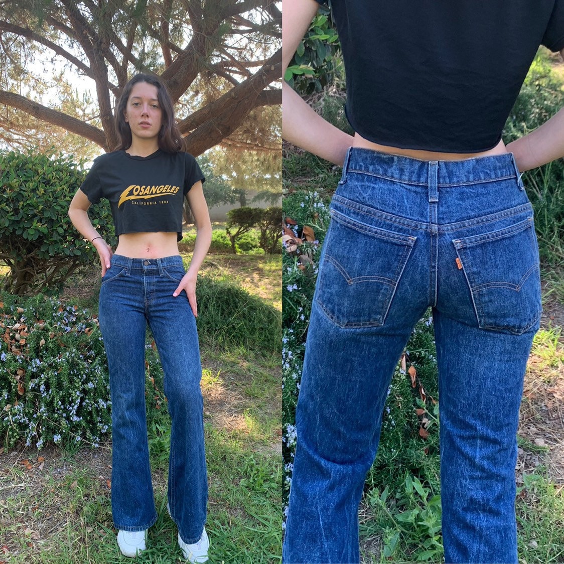 Vintage Levis 70s Orange Tab Bellbottoms Size 28 - Etsy